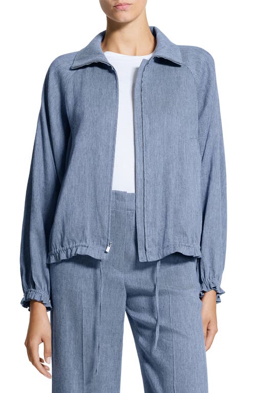 THEORY Drawstring Hem Linen Blend Jacket